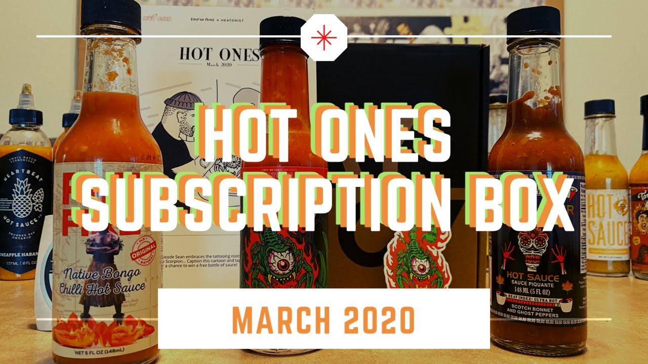 Hot Ones Subscription Box March 2020 - YouTube