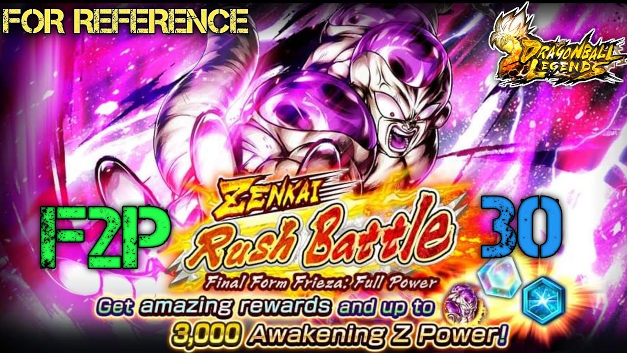 ZENKAI RUSH BATTLE FINAL FORM FRIEZA FULL POWER F2P | Dragon Ball ...