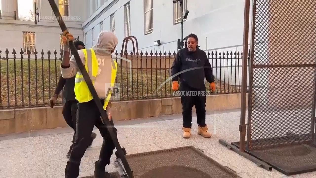 Security fences installed in Washington, DC ahead of US Election Day ...