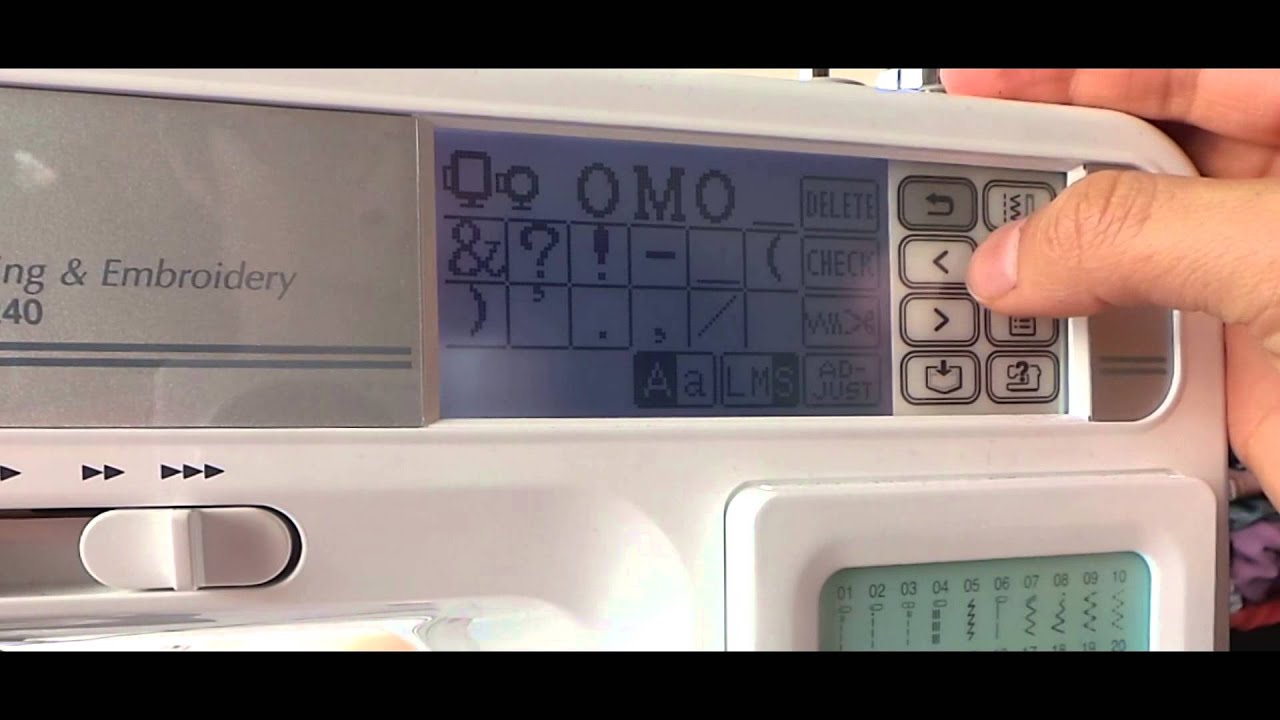 How to embroider words in lines using spaces Brot - YouTube