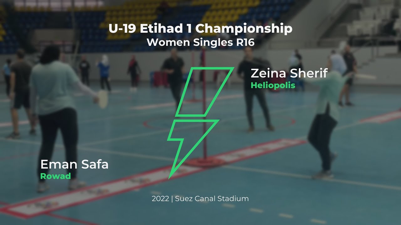 Speedball | Eman Safa vs Zeina Sherif | Full Match | 2022 Etihad 1 U-19 ...