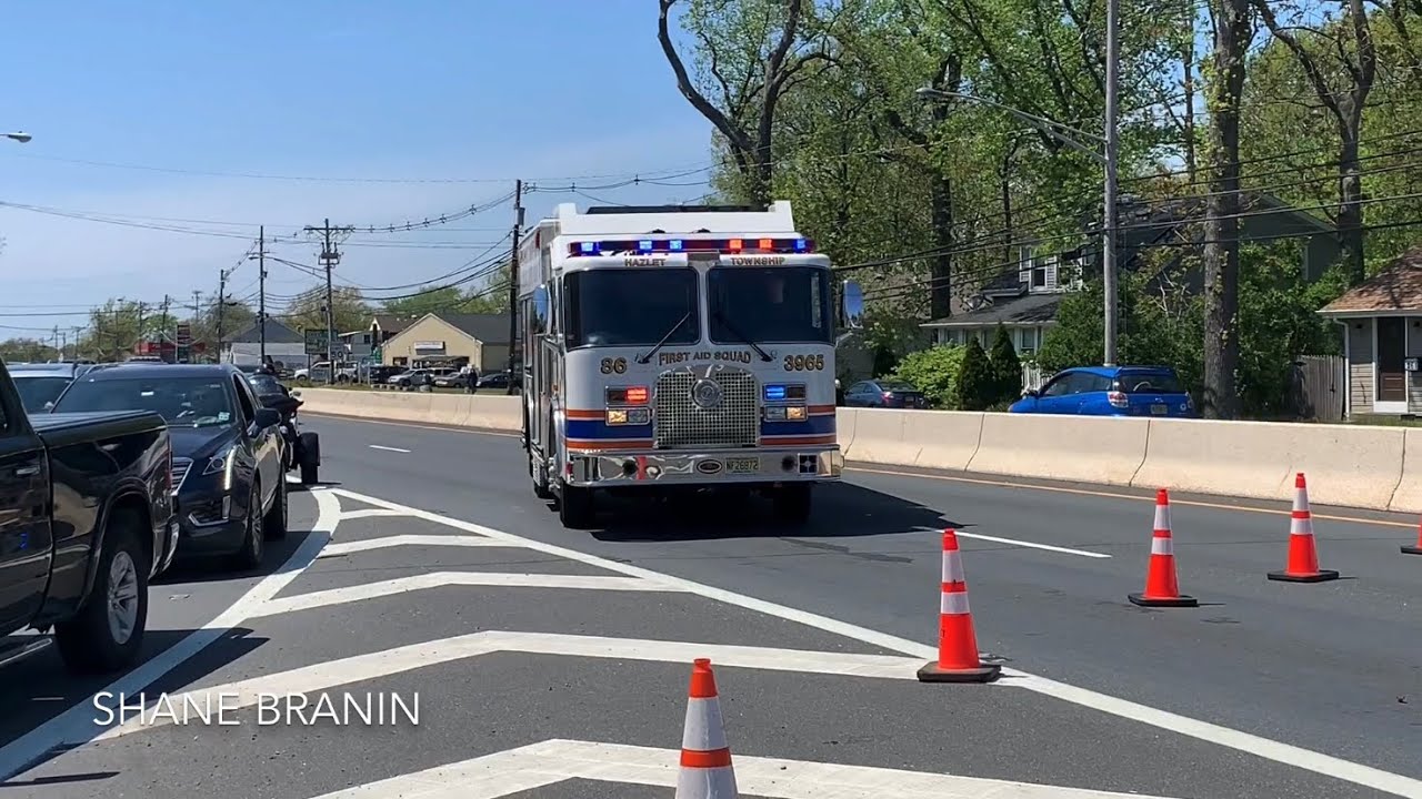 Hazlet First Aid Squad EMS Rescue 39-65 Arriving 5/10/20 - YouTube