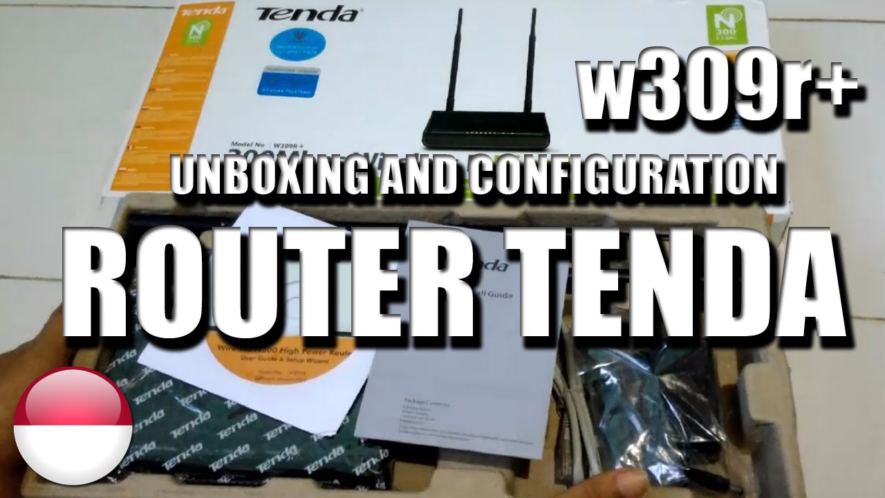 Unboxing and Configuration ROUTER TENDA W309R+ - YouTube