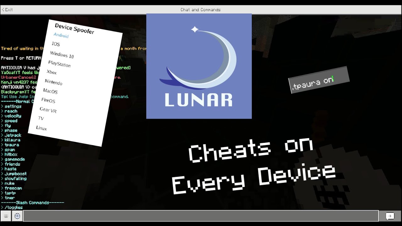 How to Use 1.21 Hacks on Every Device: Lunar Proxy (MCPE/PS/XBOX) - YouTube