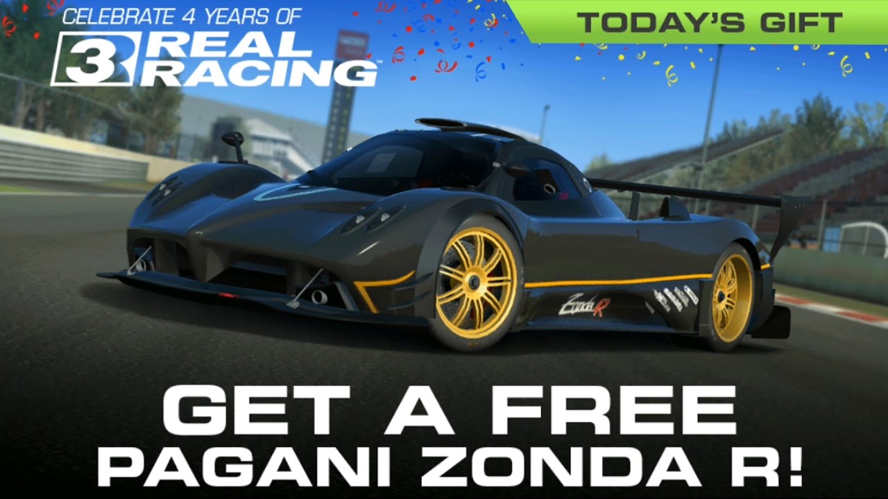 FREE PAGANI ZONDA R Happy Birthday Real Racing 3 - YouTube