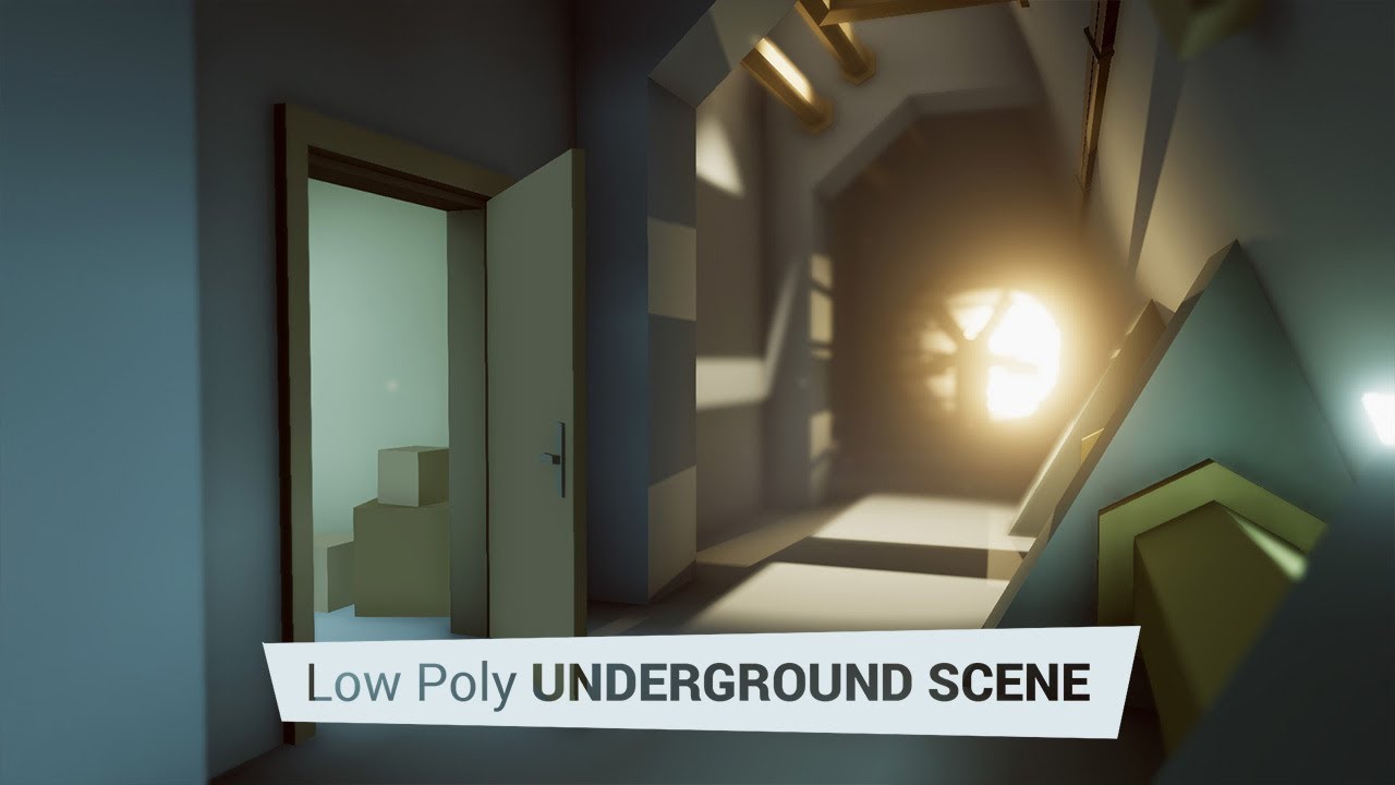 Unity - Low Poly Underground Scene - YouTube