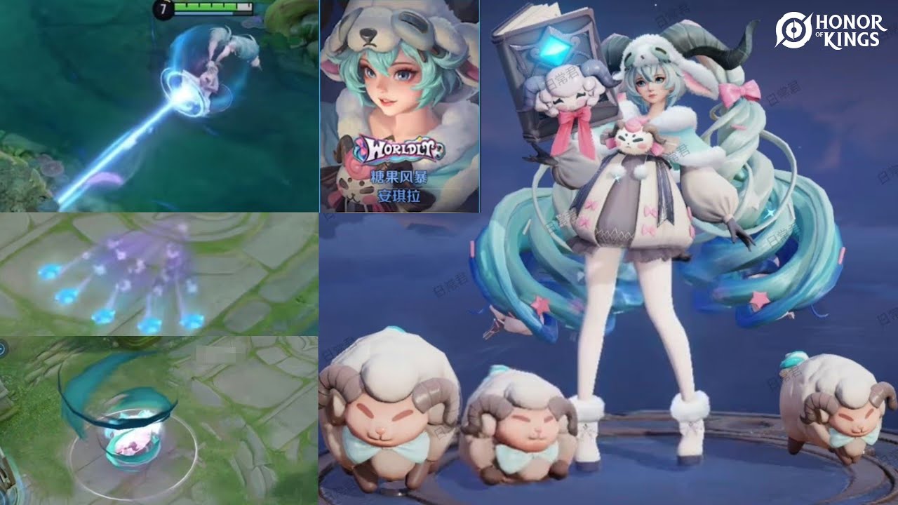 HoK New Skin Angela - Candy Twirl | Worldly | Rare - Honor of Kings ...