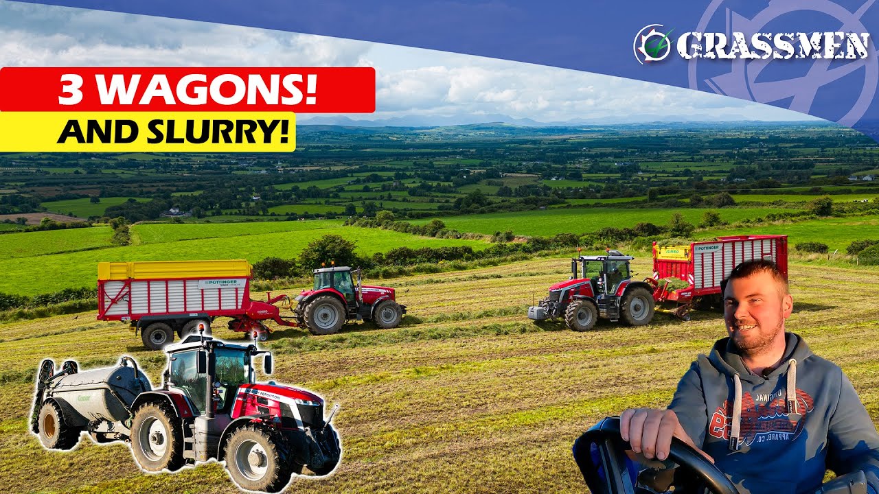 Covering the Acres with THREE Wagons and Two Slurry Tankers- Keirns ...