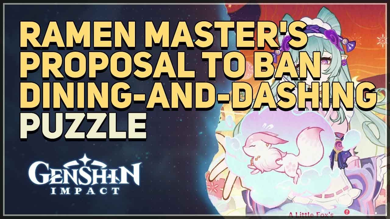 Ramen Master's Proposal to Ban Dining-and-Dashing Genshin Impact - YouTube