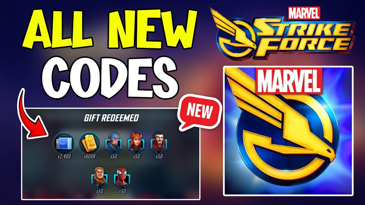 MARVEL STRIKE FORCE NEW CODES 🆕 MARVEL STRIKE FORCE REDEEM CODES ...