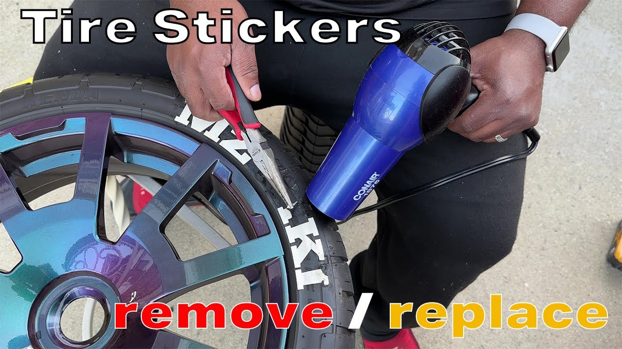 Ryker Rally- Tire stickers remove/replace - YouTube