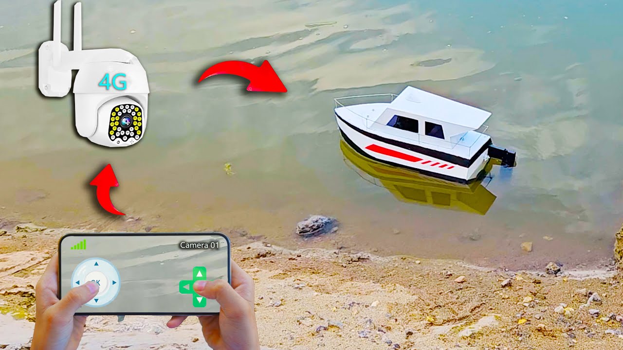 Great Idea | Man Turns IP Camera Into a Remote Control Boat | RC BOAT ...