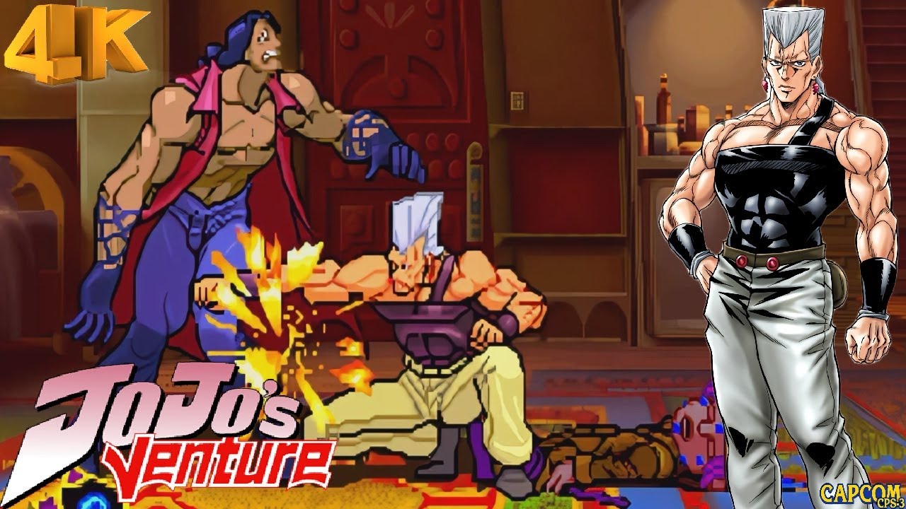 JoJo's Venture - Jean [Arcade / 1998] 4K 60FPS - YouTube
