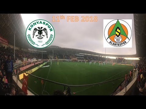 ALANYASPOR FANS-BEST FANS EVER-ALANYASPOR VS KONYASPOR!! 11th FEB 2018