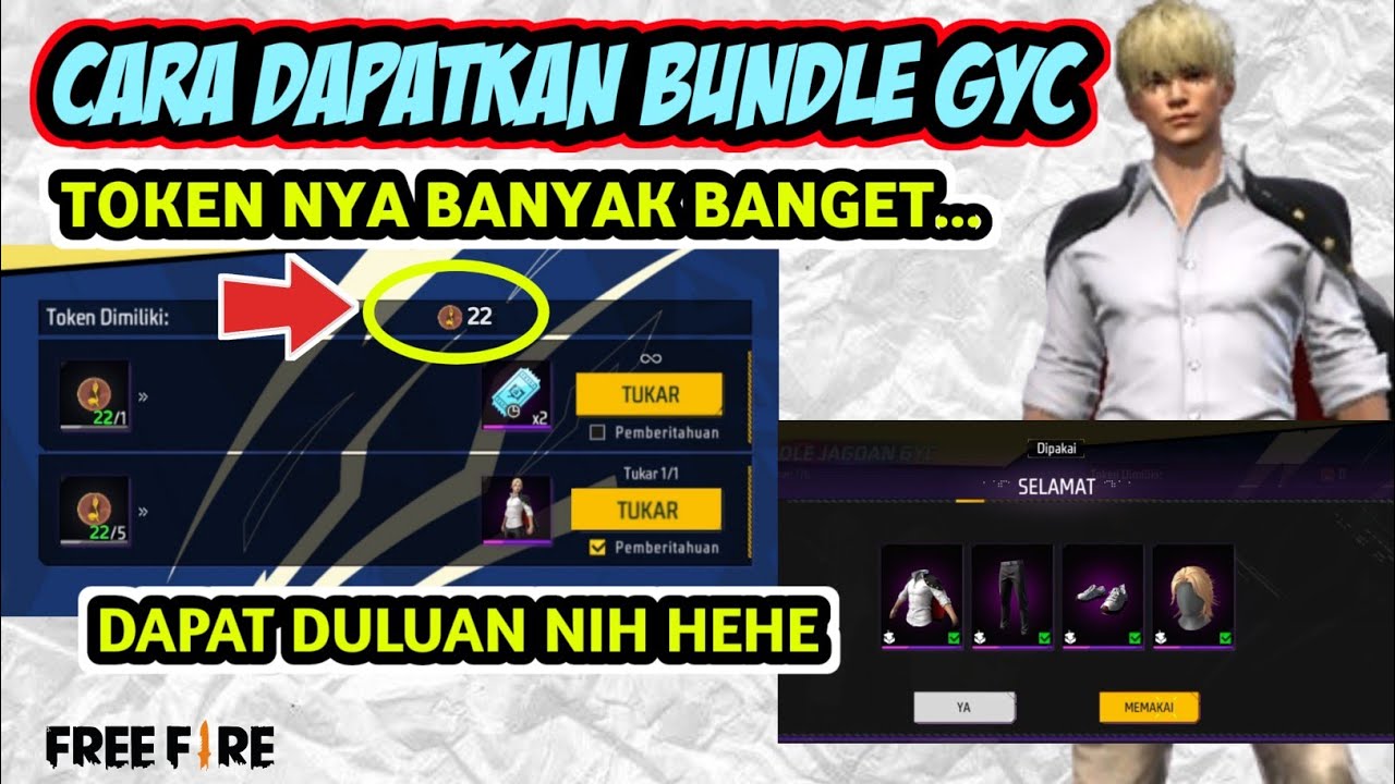 cara mendapatkan bundle mikey ff | cara dapat bundle gyc ff | cara ...
