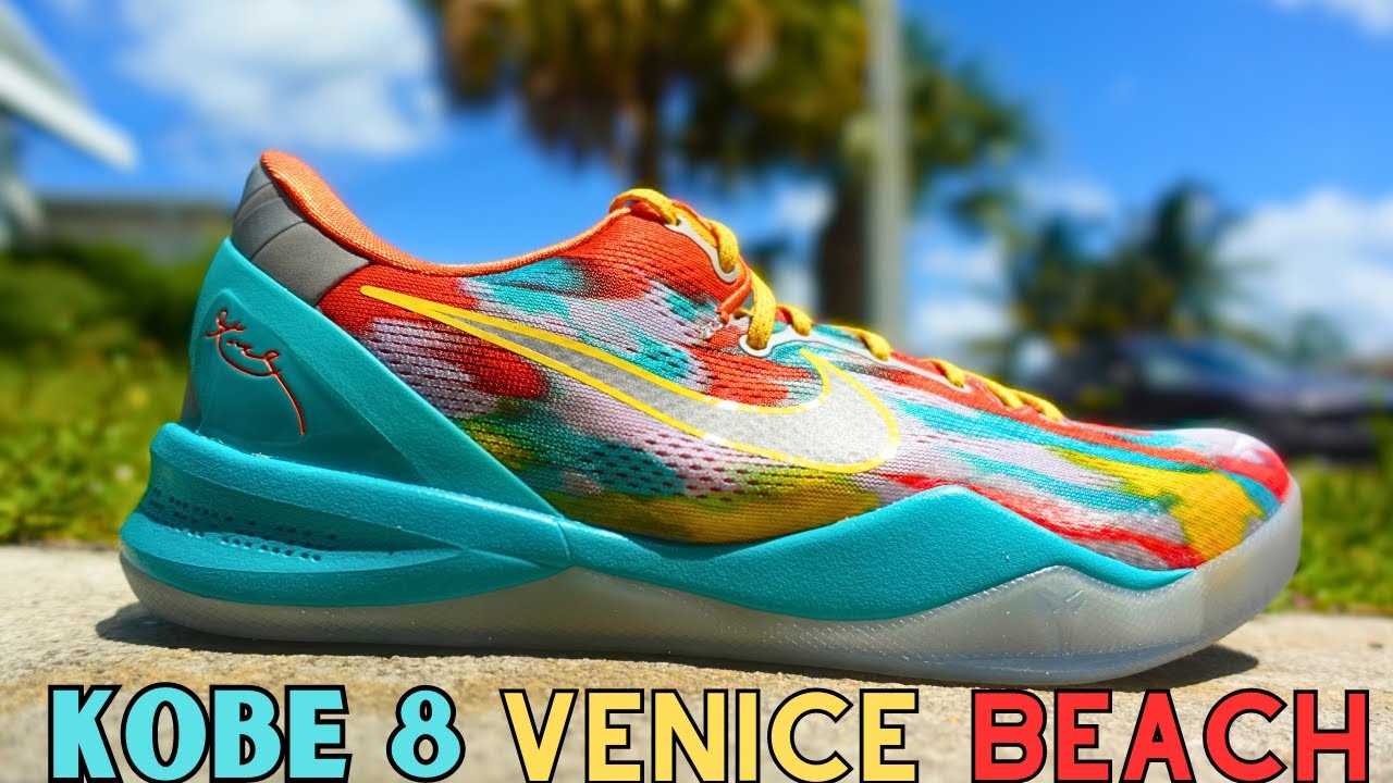 Nike Kobe 8 Protro "Venice Beach" ... Won these on Kobe Day - YouTube