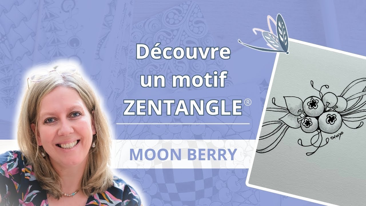 Tuto Zentangle Facile : Moon Berry - YouTube