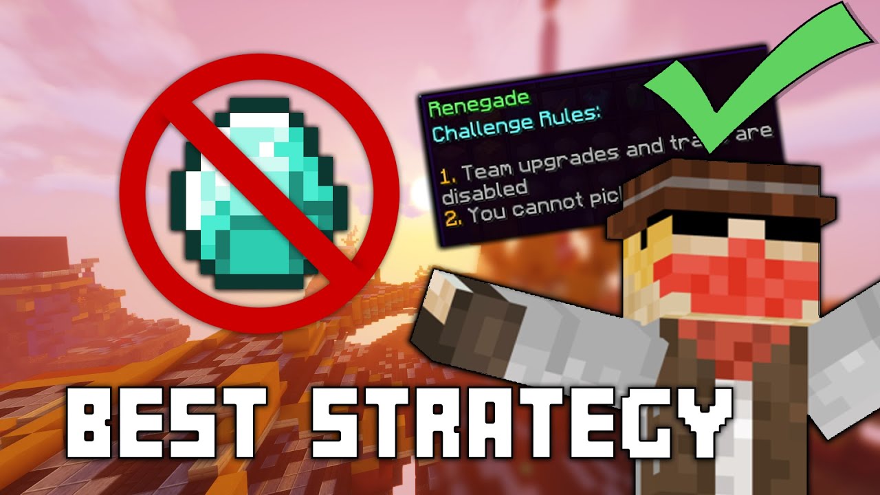 BEDWARS "Renegade" CHALLENGE GUIDE | Hypixel Minecraft - YouTube