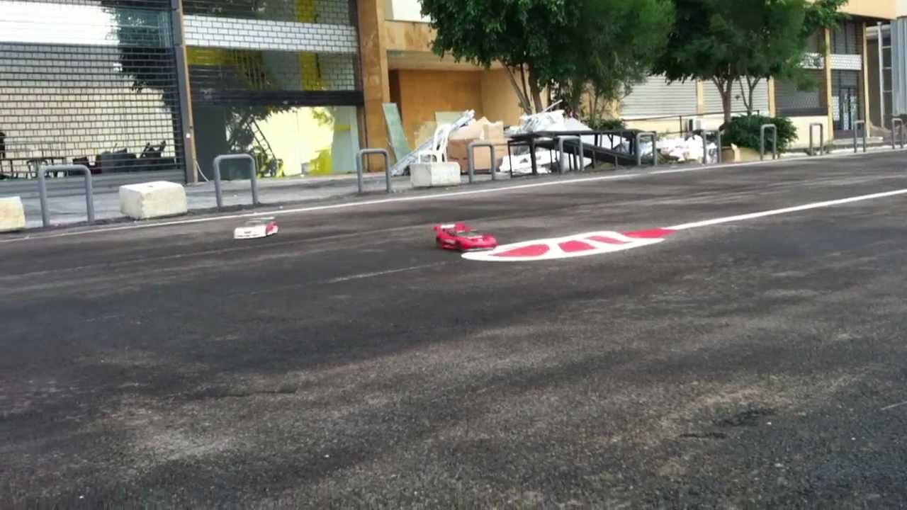 TAMIYA Race Track, gas and electric powered - YouTube
