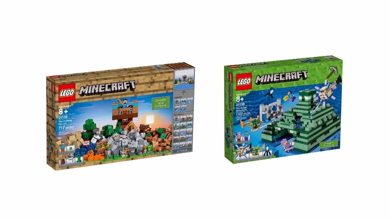 NOWOŚCI SIERPIEŃ 2017 LEGO MINECRAFT - YouTube