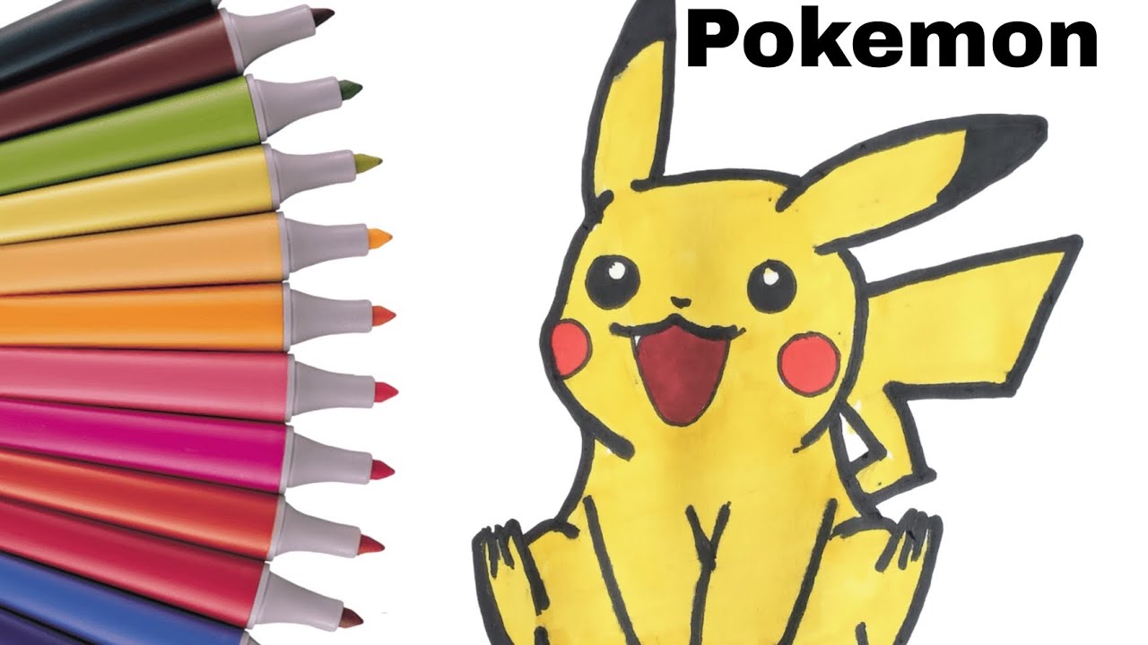 Fun Pokemon Drawing for Kids | Step-by-Step Tutorial by Tiny Artistic ...