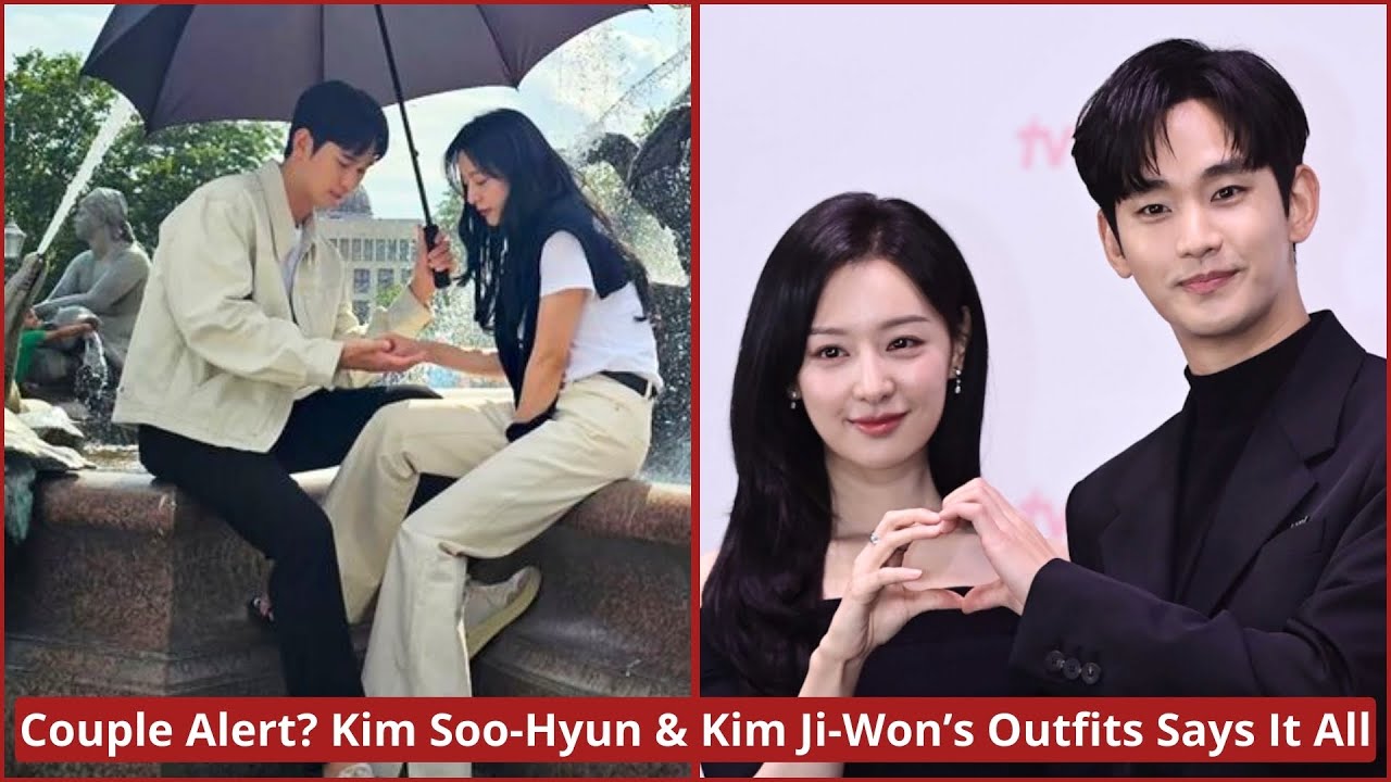 Proof Kim Soo-Hyun and Kim Ji-Won Are Dating! Matching Outfits and Hats ...