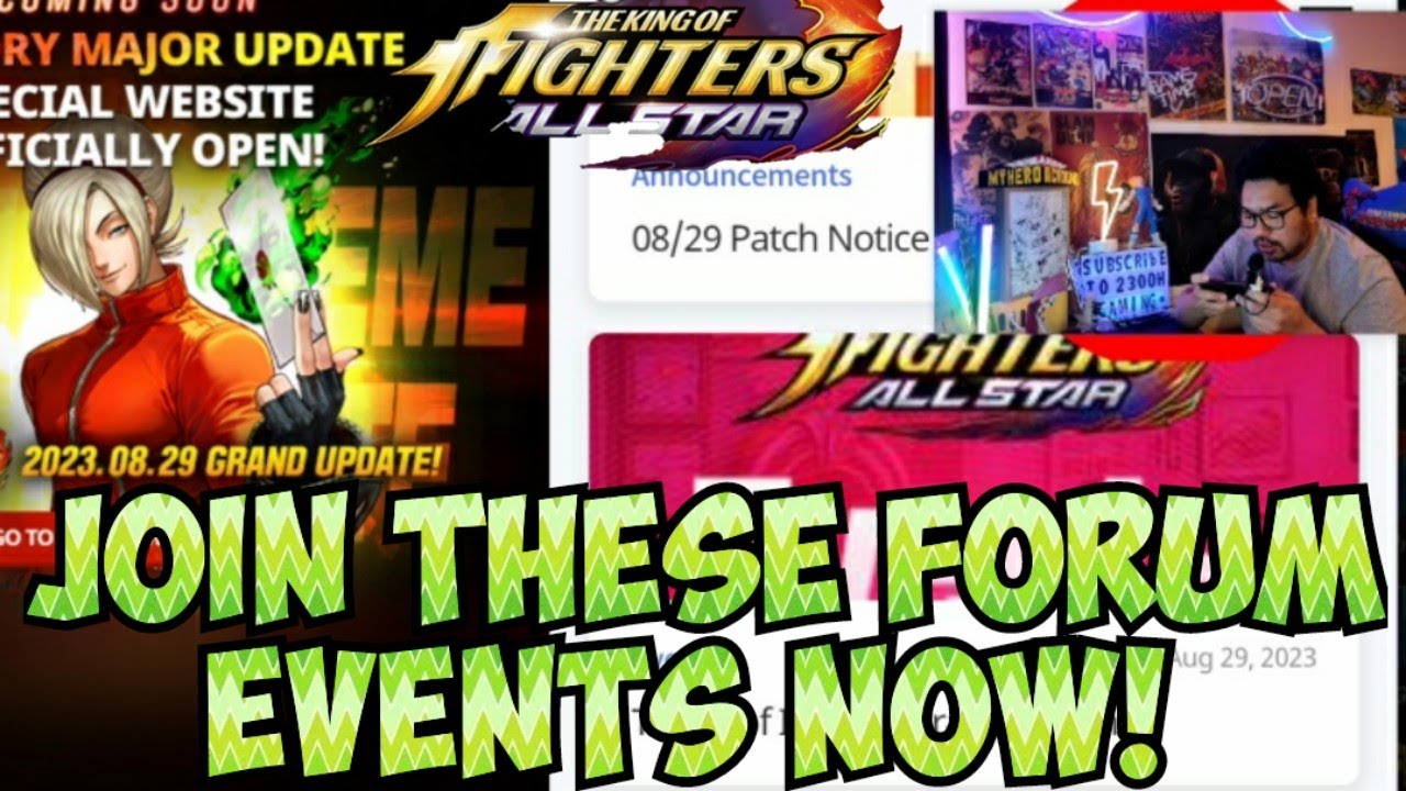 JOIN THE FORUM EVENTS NOW! - KOF ALL STAR - YouTube