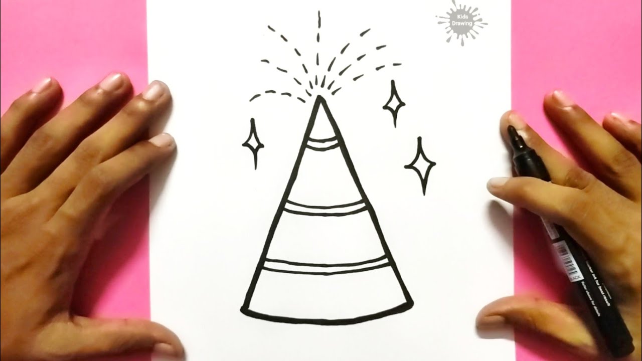 How to draw Tubri | Diwali pataka Drawing - YouTube