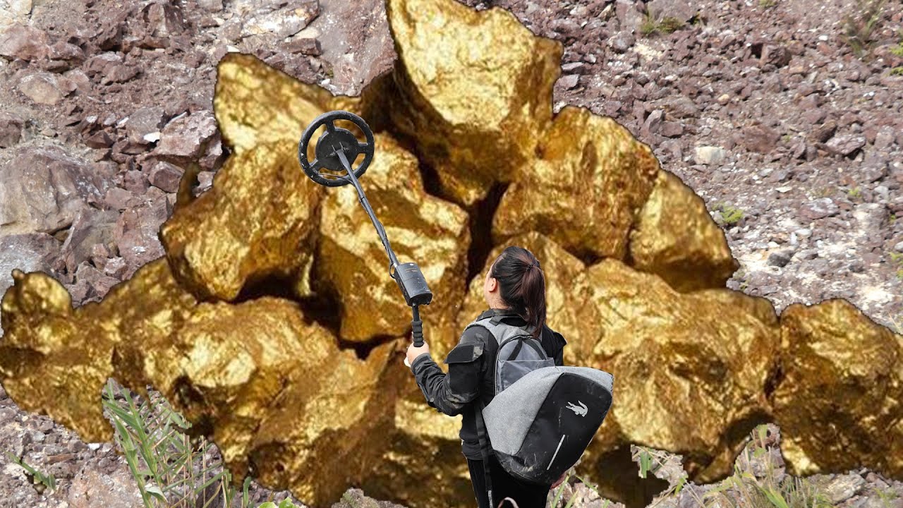 Real Asian gold metal detector/Abandoned gold mine in search of gold ...