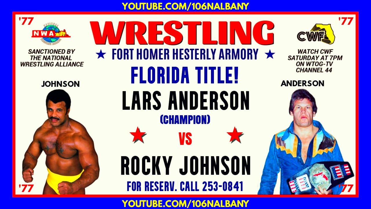 Rocky Johnson vs Lars Anderson (November 1st, 1977) (Championship ...