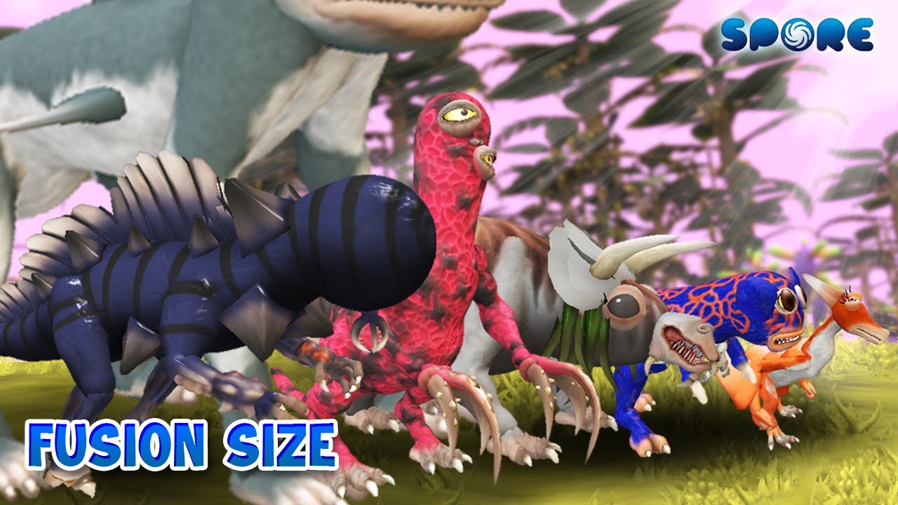 Dino X Horror Size Comparison | Dino X Horror Fusion [S1] | SPORE - YouTube