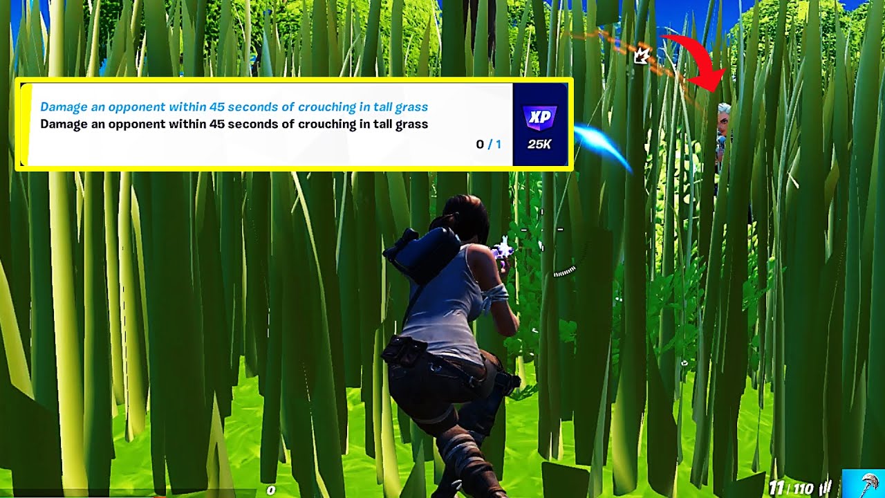 Damage an Opponent within 45 seconds of Crouching in Tall Grass ...