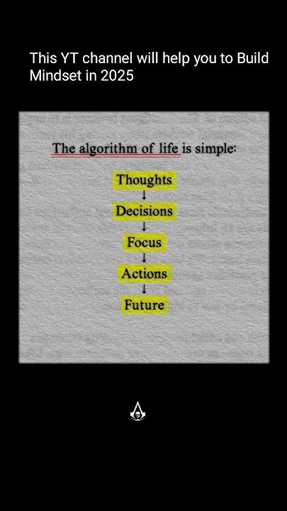 The algorithm of life is simple🚀 #selfimprovement #shorts - YouTube