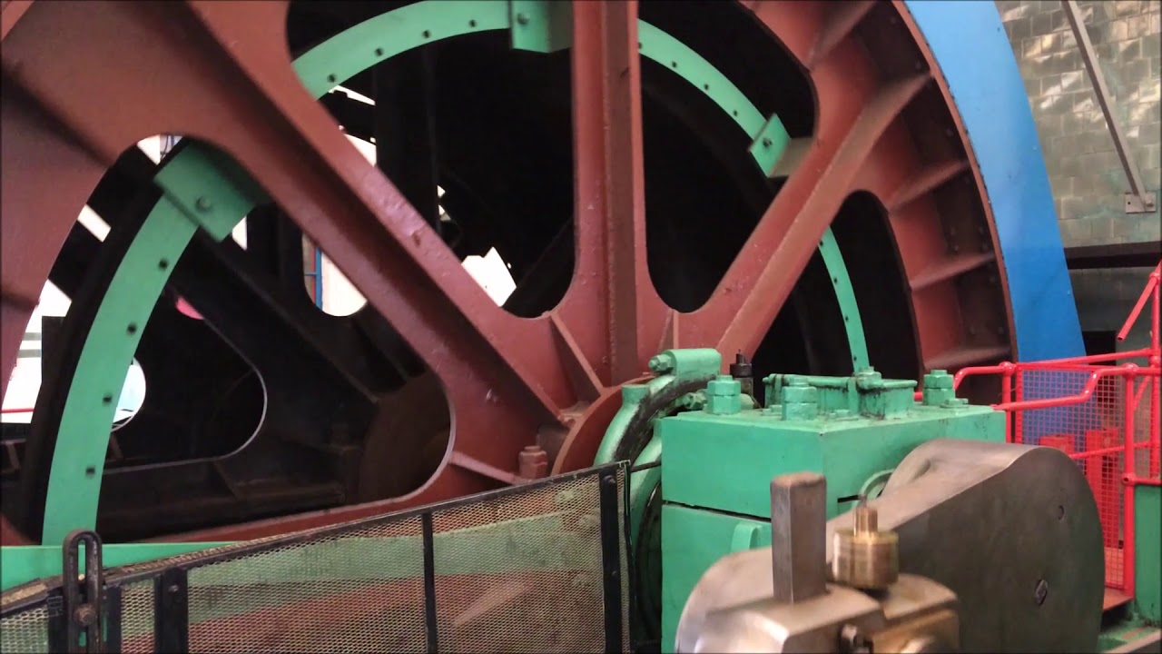 Winding Engine at the National Mining Museum Scotland - YouTube