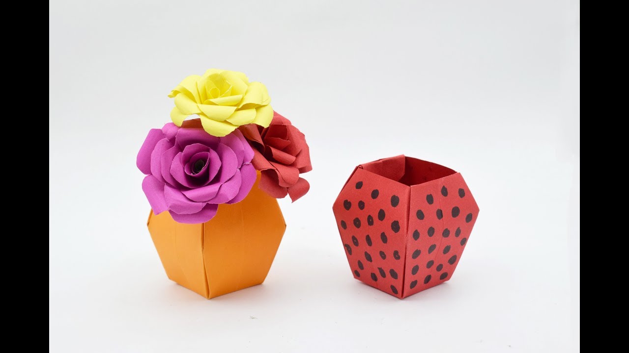 How To Make A Paper Vase YouTube how-to-make-a-paper-vase-youtube