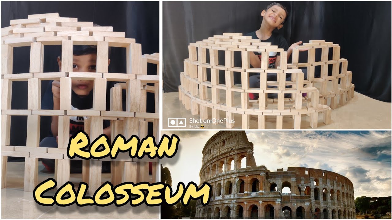 We Demolished ROMAN COLOSSEUM Made of Wooden Blocks II SATISFYING # ...
