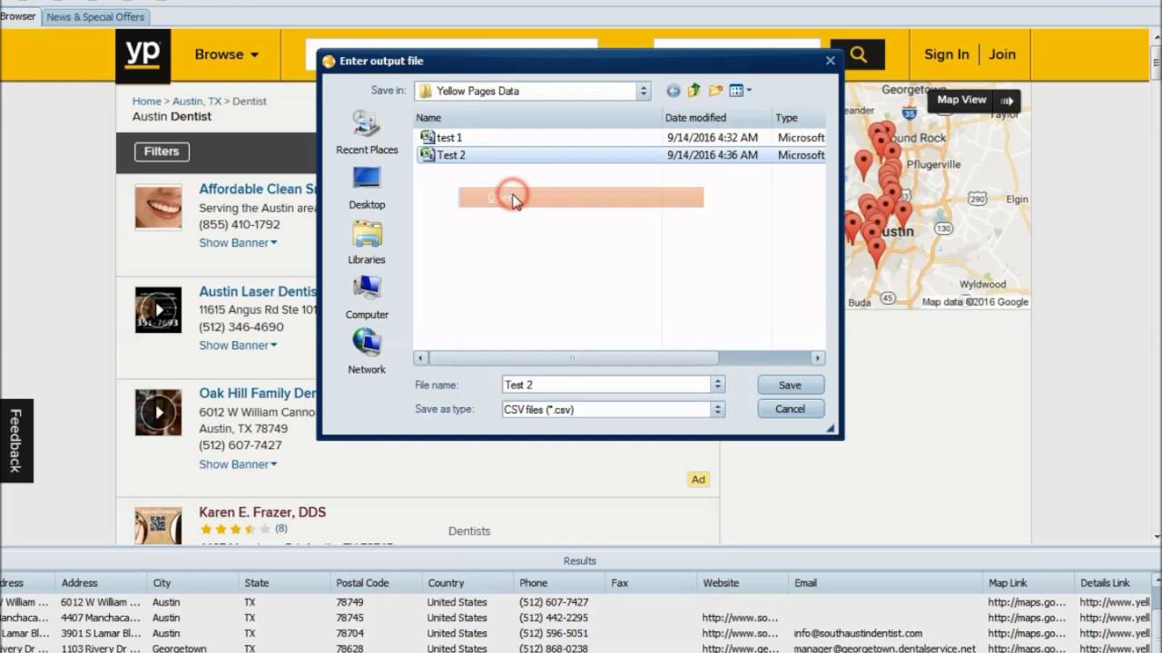Yellow Pages Scraper Software with Business Email Extractor - YouTube