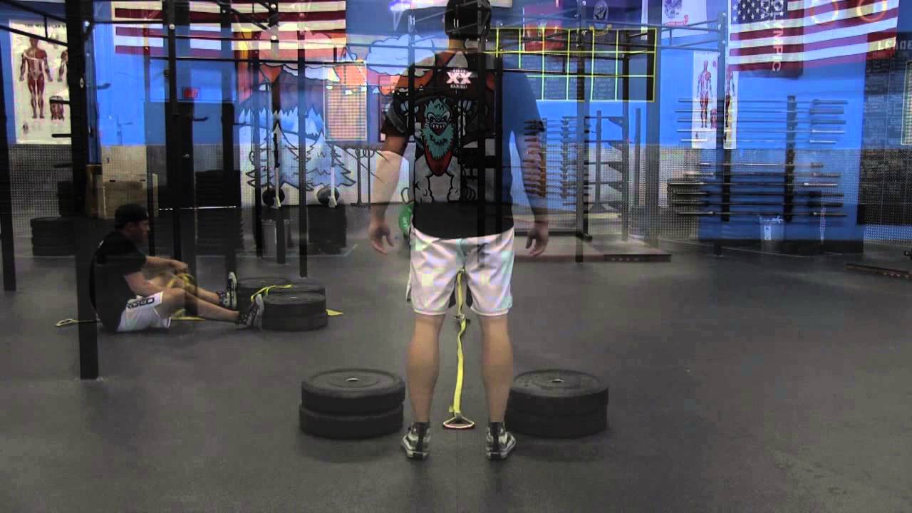 Seated Sled Pull Movement Demo - YouTube