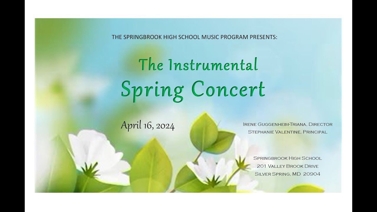 Springbrook High School Spring Concert 2024 - YouTube