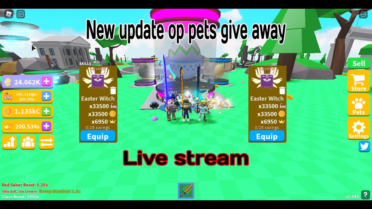 New Update OP pets Give away Live stream!!! - YouTube