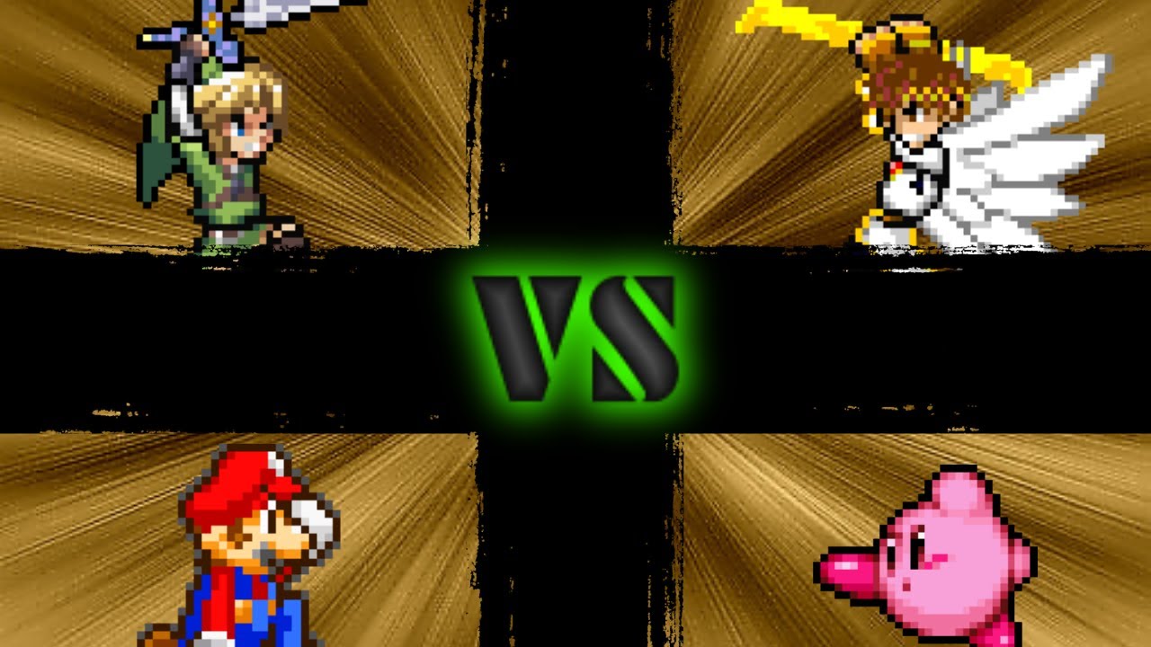 Mario vs Link vs Kirby vs Pit | Free-for-all - YouTube