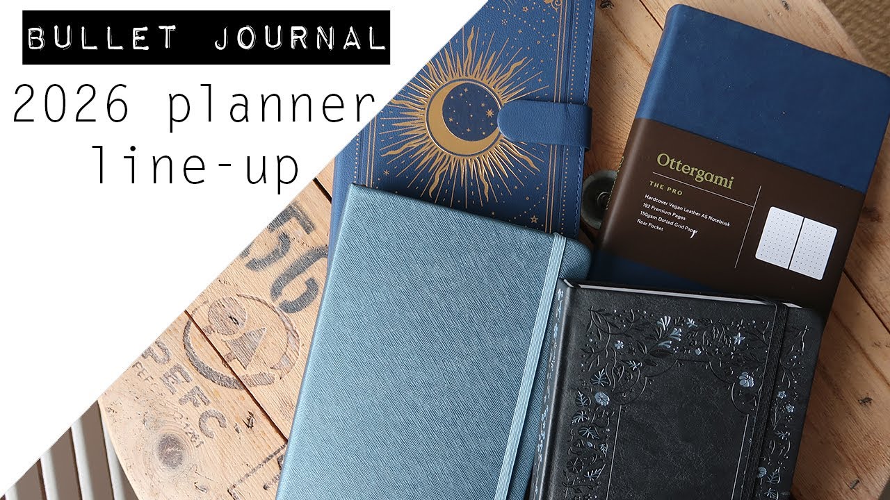 BULLET JOURNAL || 2026 Journal line-up - YouTube
