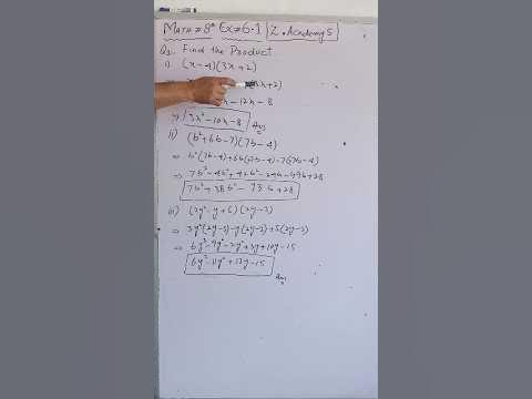 Class 8th Math (NBF) – Exercise 6. 1, Q.No. 3(i-iii)| Step-by-Step Solutions‎ - YouTube