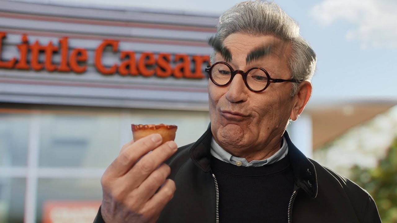 Little Caesars Super Bowl Commercial 2025 ft Eugene Levy, Flying ...