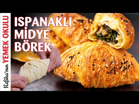 Çıtır Çıtır Ispanaklı Midye Börek Tarifi 💯 ŞEKLİNE VE LEZZETİNE BAYILACAKSINIZ !