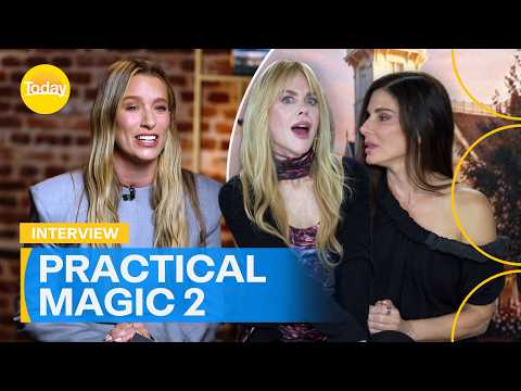 Nicole Kidman and Sandra Bullock reunite for 'Practical Magic 2' | Today Show Australia