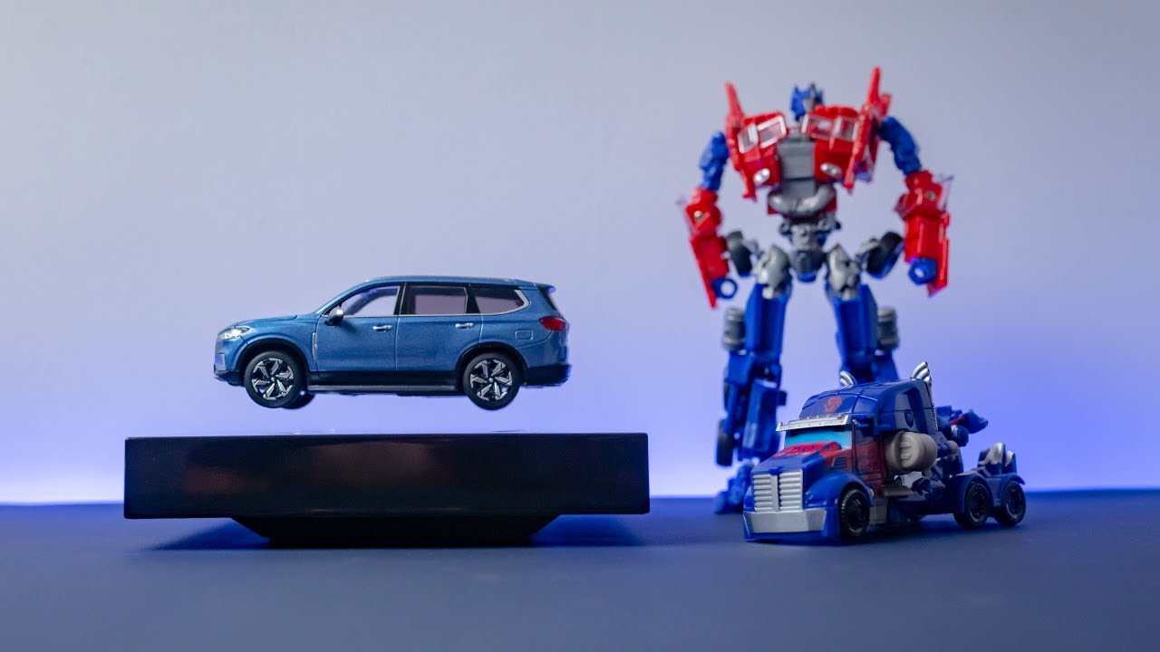 magnetic levitation floating a diecast car model - YouTube