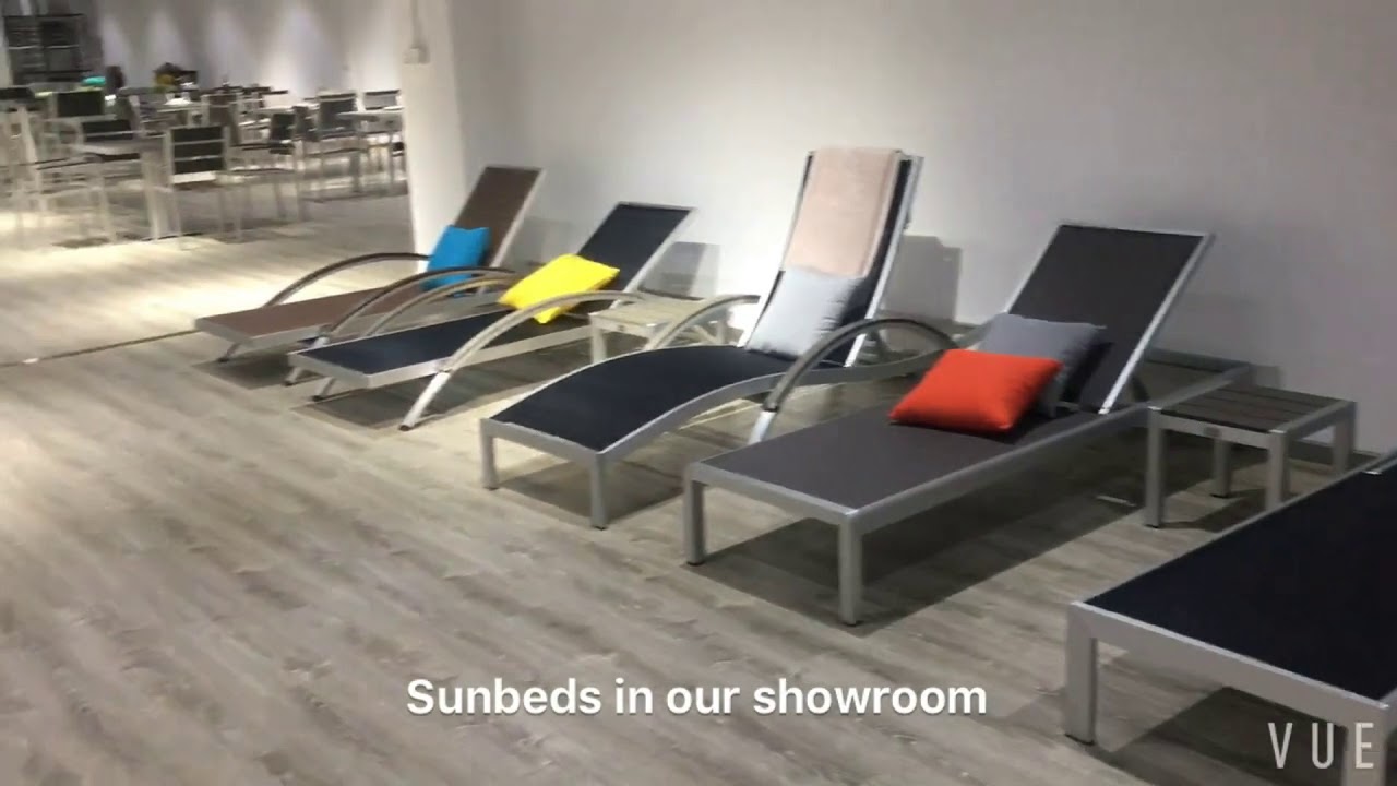 Brushed Aluminum Sunbeds - YouTube