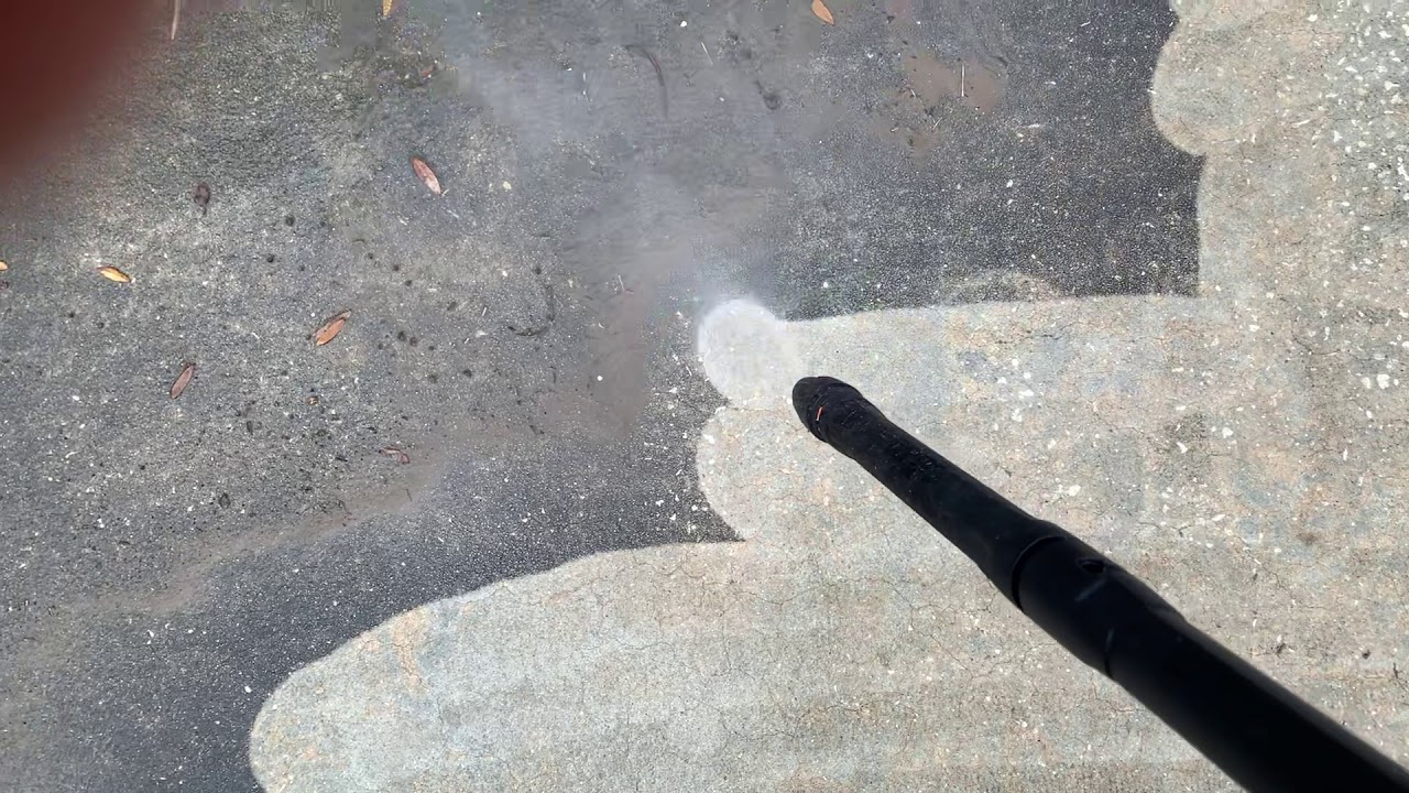Stihl RE90 Electric pressure washer with rotary nozzle. Cleaning my ...