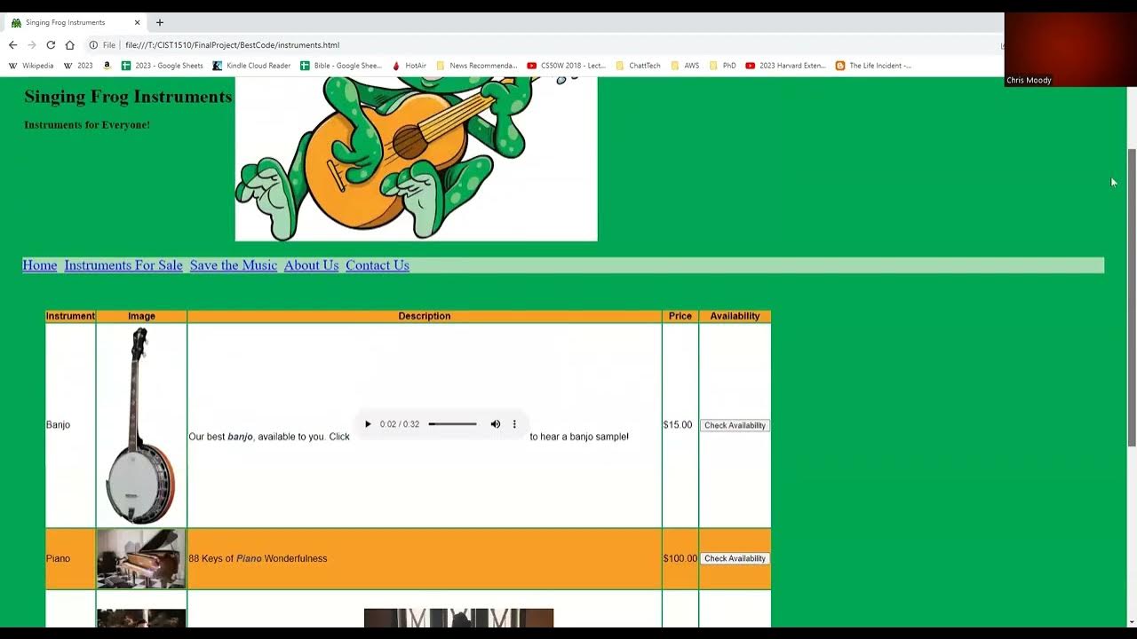 CIST 1510 Final Project Discussion - YouTube